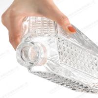 China Customized 500ml Square Glass Bottle for Liquor 50cl made of Healthy Lead-free Glass for sale