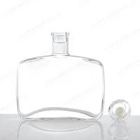 China Glass Body Material 375ml 500ml 750ml 1000ml Vodka Gin Rum Tequila Wine Bottles with Cork for sale