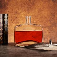 China Glass Body Material 375ml 500ml 750ml 1000ml Vodka Gin Rum Tequila Wine Bottles with Cork for sale