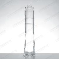 China Custom Size Accepted Cylinder Brandy Glass Bottle Sale Gin Liquor with Parfum Botellas for sale