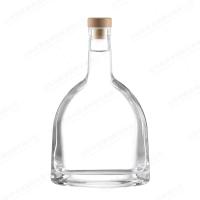 China Custom Size Accepted Extra Super Flint Glass Bottle for Gin Vodka Tequila Whisky Brandy for sale