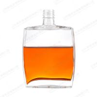 China Clear Empty Glass Bottle for Beverage Industrial 375ml 500ml Gin Whiskey Tequila Spirit for sale