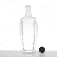 China Custom Capacity Glass Bottle 200ml 500ml 700ml 750ml Frosted Flint for Whiskey Gin Rum for sale