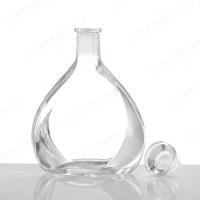 China Elegant Transparent and Frosted Glass Bottle for Whiskey Rum Gin Liquor in All Sizes for sale