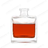 China Base Material Glass Bottle for Homemade Alcohol and Beverages in Dice Square Shape for sale