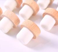 China Non Spill Wooden Wine Bottle Stoppers T-plug Corks Bottle Cap Red Wine Stopper Corks for sale