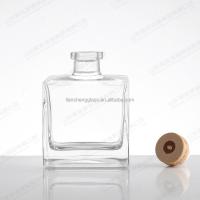 China Base Material Glass Bottle for Homemade Alcohol and Beverages in Dice Square Shape for sale
