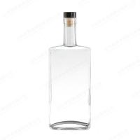 China Industrial Beverage 500ml 75ml Empty Square Glass Bottles with and Body Material Glass for sale
