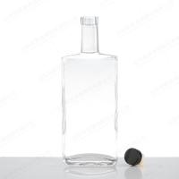China Industrial Beverage 500ml 75ml Empty Square Glass Bottles with and Body Material Glass for sale