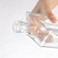 China Industrial Beverage 500ml 75ml Empty Square Glass Bottles with and Body Material Glass for sale