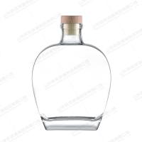 China Transparent Wine Glass Empty Bottles 70cl Glass Bottle for Spiritueux Vodka Whisky for sale