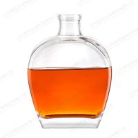 China Transparent Wine Glass Empty Bottles 70cl Glass Bottle for Spiritueux Vodka Whisky for sale