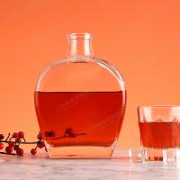 China Transparent Wine Glass Empty Bottles 70cl Glass Bottle for Spiritueux Vodka Whisky for sale