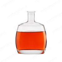 China 700ml 750ml Gin Rum Spirit Whiskey Glass Flint Bottles with Glass Lids and Material for sale