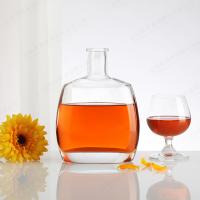 China 700ml 750ml Gin Rum Spirit Whiskey Glass Flint Bottles with Glass Lids and Material for sale