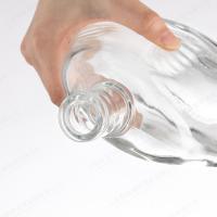 China 750ml 1000ml Clear Glass Collar Material Vodka XO Bottle with Crystal Color Printing for sale