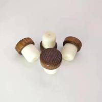 China Non Spill Sealing Plug Cap Synthetic Cork Wooden Top Aluminum Metal Wine Bottle Cork for sale