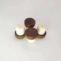 China Non Spill Sealing Plug Cap Synthetic Cork Wooden Top Aluminum Metal Wine Bottle Cork for sale