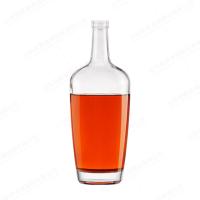 China Brandy Vodka Whisky 750ml Glass Bottle with Custom Logo and Rubber Stopper Sealing Type for sale