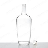 China Brandy Vodka Whisky 750ml Glass Bottle with Custom Logo and Rubber Stopper Sealing Type for sale