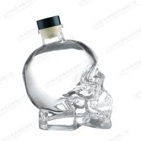 China Healthy Lead-free Glass Vodka Wine Bottle with Hot Stamping Customizatio for sale
