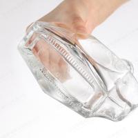 China 700ml Collar Material Glass Tequila Rum Whisky Liquor Spirit Glass Bottle for sale