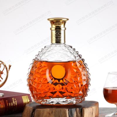 China Acceptable Customer's Logo Glass Bottle for Vodka Spirit Gin Rum 200ml 375ml for sale