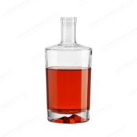 China Custom Glass Bottle for Vodka Brandy Gin Tequila Rubber Stopper Sealing Type and Lids for sale