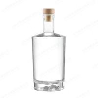 China Custom Glass Bottle for Vodka Brandy Gin Tequila Rubber Stopper Sealing Type and Lids for sale