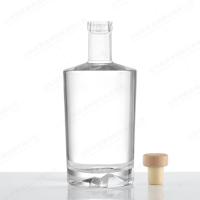 China Custom Glass Bottle for Vodka Brandy Gin Tequila Rubber Stopper Sealing Type and Lids for sale