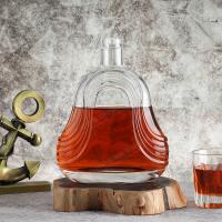 China Glass Lid Personalised Whiskey Bottle 200ml 500ml 700ml 750ml For Beverage And Industrial for sale