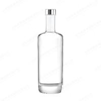 China Logo Acceptable Glass Tequila Liquor Spirits Wine Bottles 500ml 750ml for Industrial for sale