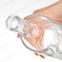 China Healthy Lead-free Glass 750ml 800ml 1000ml Glass Gin Vodka Whisky Brandy Glass Bottle for sale
