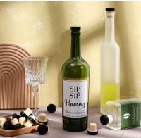 China Custom Size Wooden Top Polymer Lid Whisky Bottle Cap Wine Stopper Synthetic Cork for sale