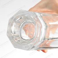 China Bottle color Customized Luxury XO Brandy 700ml Glass Spirit Bottles with Glass Cap for sale