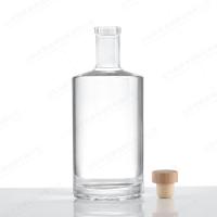 China Glass Wine Bottles with Cork 375ml 500ml 700ml 750ml 1000ml Customized Colour Logo for sale