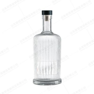 China 100ml 200ml 375ml 500ml 700ml Customized Glass Vodka Spirit Bottle with Custom Colors for sale