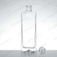 China Glass Vodka Bottle For Custom 50ml 100ml 200ml 500ml 750Ml Fancy Whiskey Bourbon Gin for sale