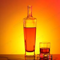 China Clear Liquor Glass Bottle for Wine 500ml 750ml Tequila Glass Bottle in Healthy Glass for sale