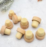 China Wine Bottle Stopper Aluminum Cap Synthetic Cork Wooden Synthetic Bar Top Cork for sale