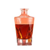 China 375ml 500ml Mini Glass Wine Bottle Clear Gin Bottle Small Vodka Bottle for Industrial for sale