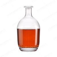 China 200ml 375ml 500ml 750ml 1000ml Empty Glass Bottle for Whiskey Vodka Brandy Rum Alcohol for sale