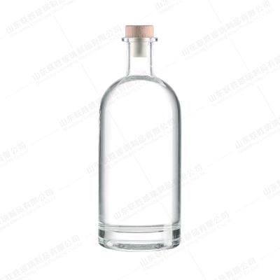 China Decal Surface Handling 750ML 500ML Clear Spirit Glass Bottle for Vodka OEM/ODM Acceptable for sale