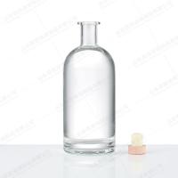 China Decal Surface Handling 750ML 500ML Clear Spirit Glass Bottle for Vodka OEM/ODM Acceptable for sale