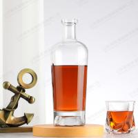 China Base Material Glass Glass Whiskey Vodka Bottles with Custom Size Accepted 500ml 750 Ml for sale