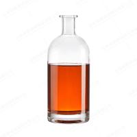 China Decal Surface Handling 750ML 500ML Clear Spirit Glass Bottle for Vodka OEM/ODM Acceptable for sale