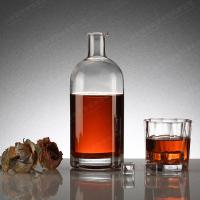China Decal Surface Handling 750ML 500ML Clear Spirit Glass Bottle for Vodka OEM/ODM Acceptable for sale