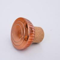 China Clear Wine Bottles Stopper 750ml With T Shape Wooden Cap Customized Color Bottle Cap for sale