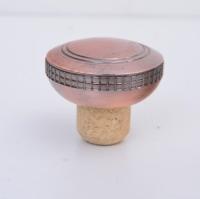 China Clear Wine Bottles Stopper 750ml With T Shape Wooden Cap Customized Color Bottle Cap for sale