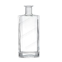 China Healthy Lead-free Glass Bottle Custom Size Accepted for Glass Whiskey Decanter 750 Ml for sale